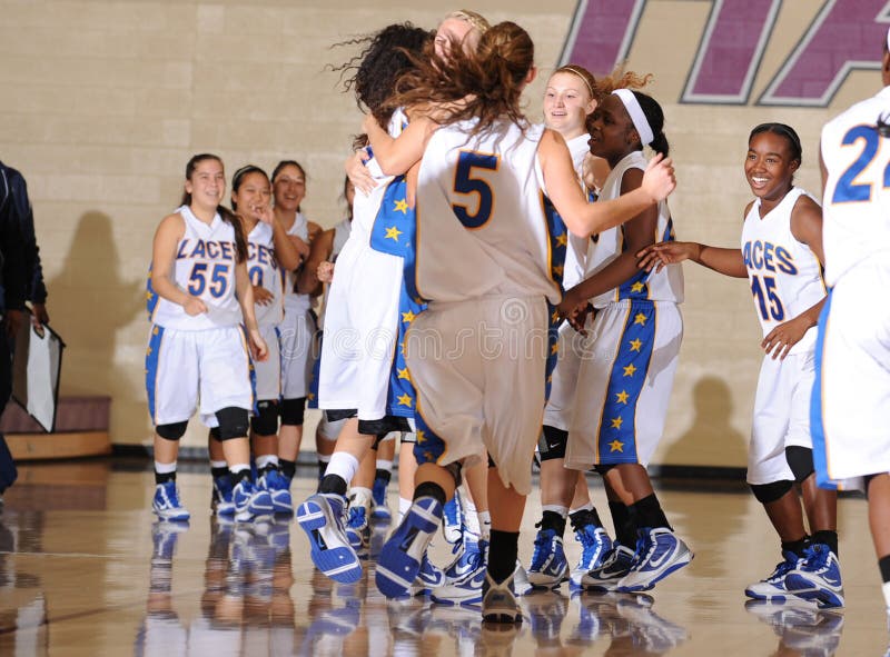 High School Basketball editorial stock photo. Image of girls - 76869503