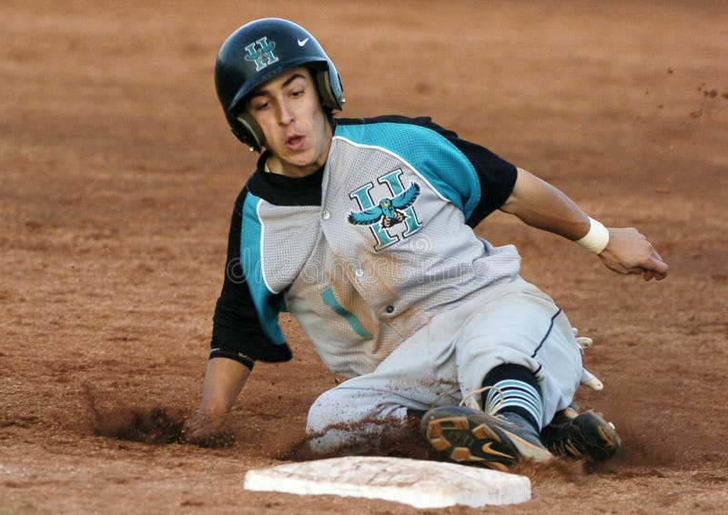High School Boys Baseball Game Editorial Photography - Image of batter ...