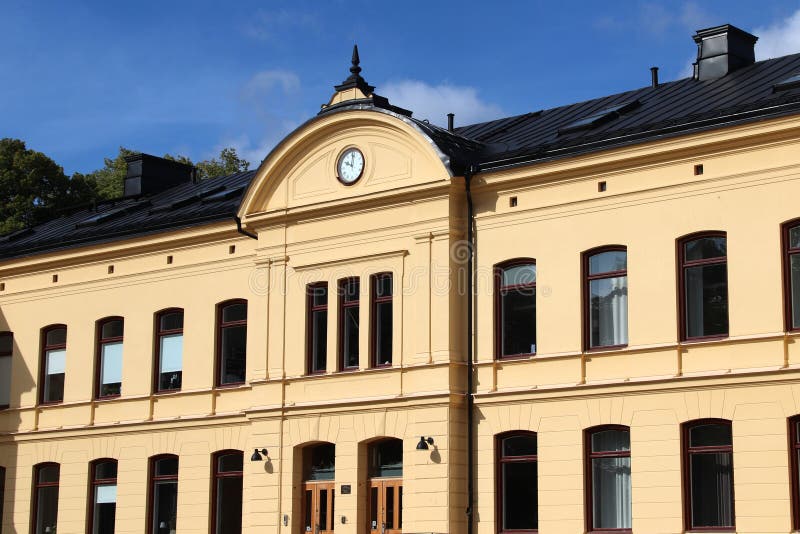 High School Building in Sweden Stock Photo - Image of education ...