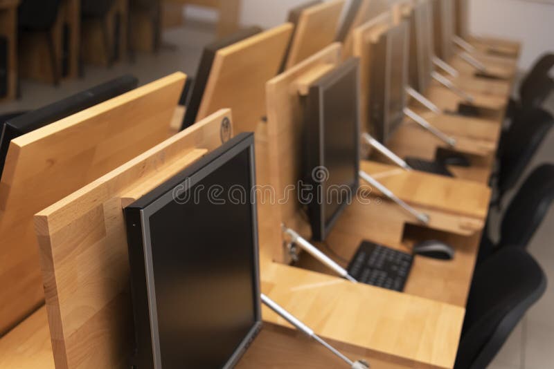 High School Computer Lab Classroom is Still Empty after Months of No ...