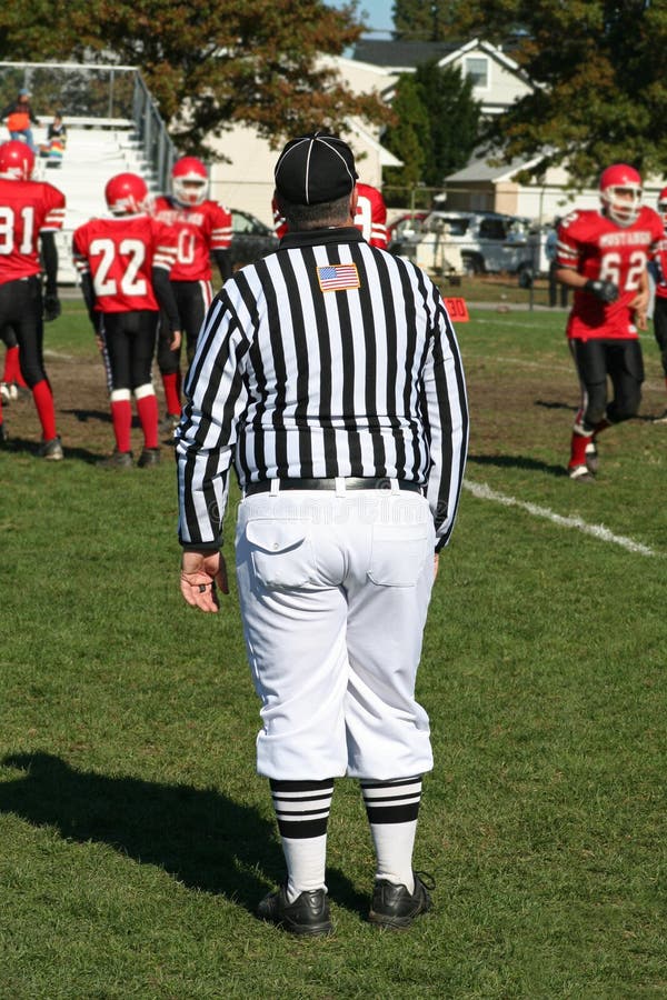 High School Football Referee Stock Photo - Image of sports, college ...