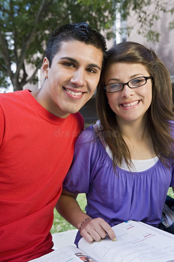 High School Friends Studying Together Stock Image - Image of friendship ...
