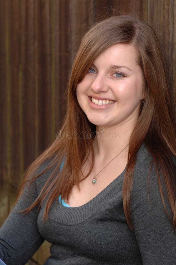 High School Girl Headshot Fence Stock Image - Image of girl, teen: 4478045