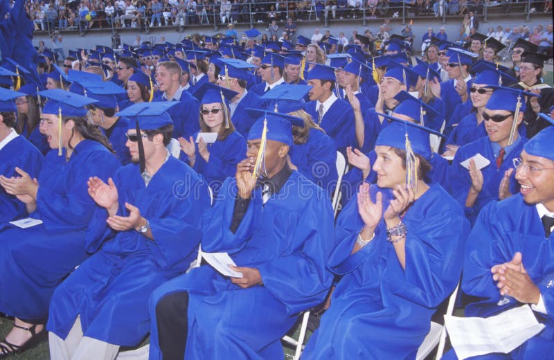 High school graduates editorial photo. Image of applause - 25965846