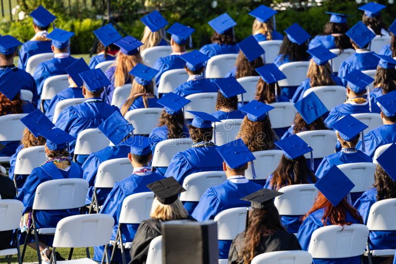 High School Graduation in the Middle of the Day Editorial Photo - Image ...