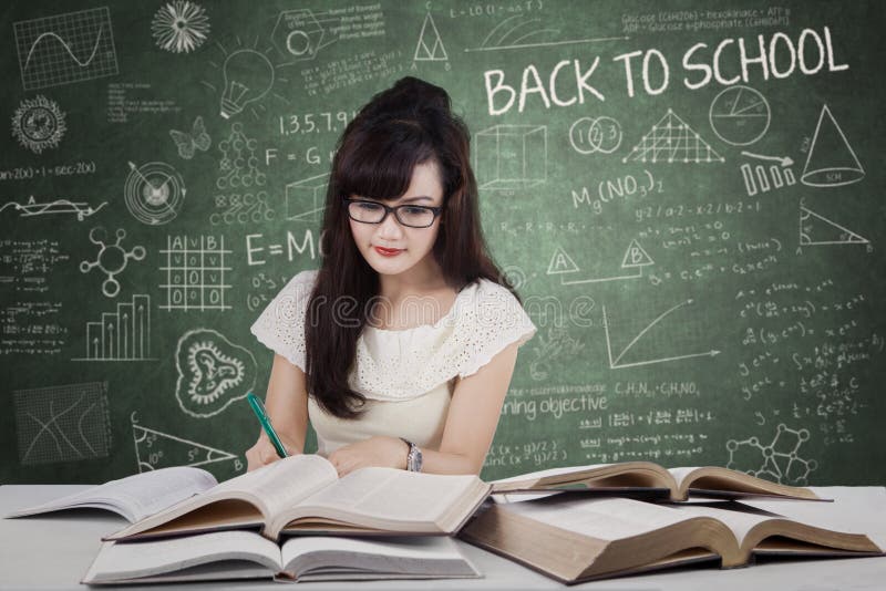 High School Learner Doing School Assignment Stock Image - Image of ...