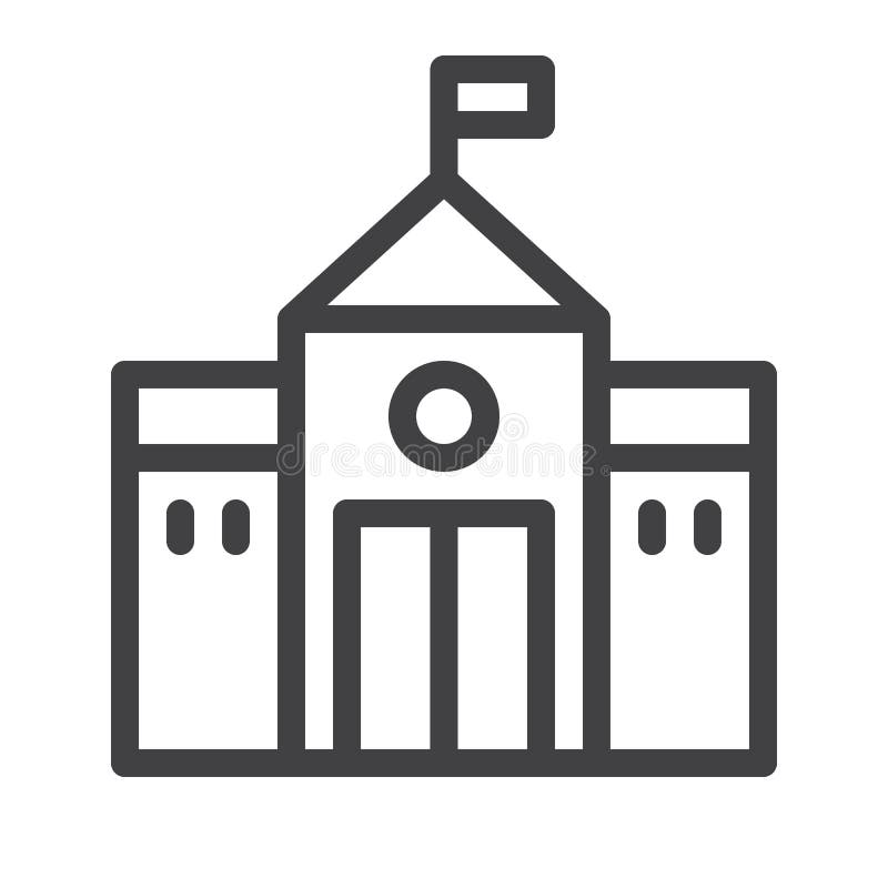 High school line icon stock vector. Illustration of icon - 99702747 High school line icon stock vector. Illustration of icon - 99702747