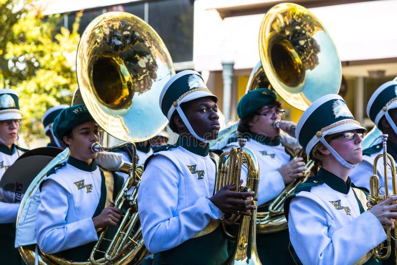 High School Marching Band editorial stock image. Image of band - 46697839