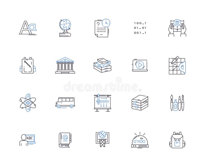 Highschool Pupils, Teenagers Vector Cartoon Characters Set Stock Vector ...