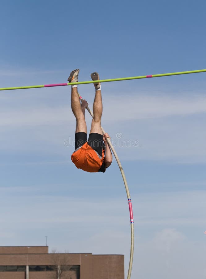 High School Pole Vaulter stock image. Image of track, meet - 5166971