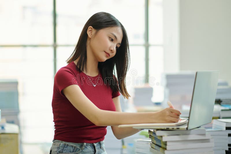 Student Doing Homework stock image. Image of sophomore - 266610299