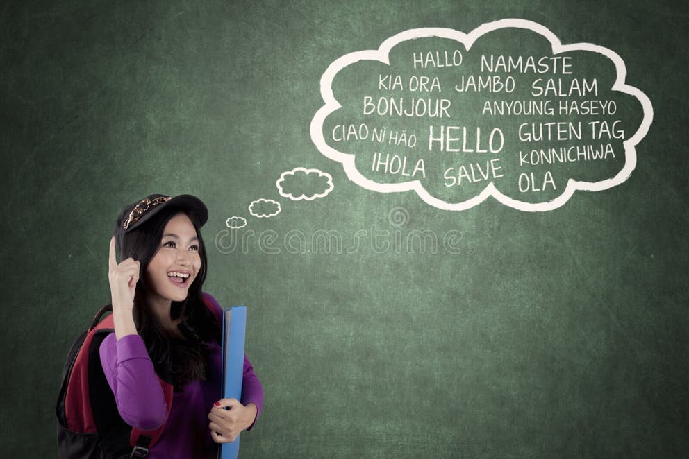 High School Student Learning Multilingual Stock Photo - Image of ...
