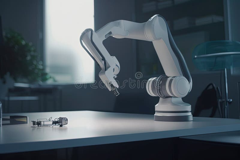 High School Student Made Intelligent Robotic Arm. Generative AI Stock ...