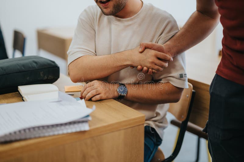 High School Students Collaborating during a Classroom Discussion ...