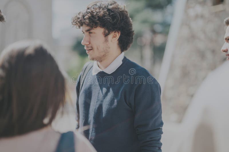 High School Students Engage in Outdoor Learning Activity with Professor ...