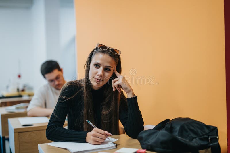 High School Students Learning Attentively in Classroom Environment ...