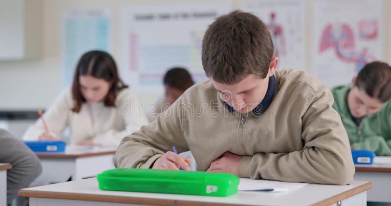 High School, Girl and Teacher with Help in Class for Education ...