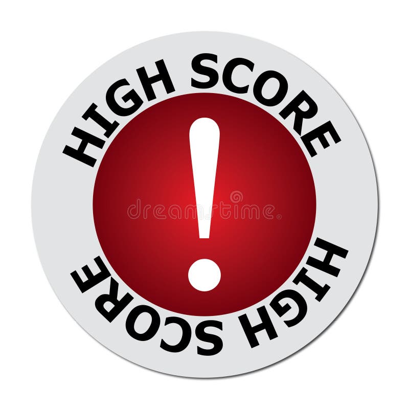 High score icon stock vector. Illustration of marked - 102865013