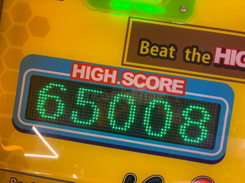 A High Score Sign with the Number 65,8 on it Stock Photo - Image of ...