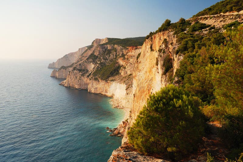 High Seaside Cliffs stock image. Image of jagged, dusk - 25243659