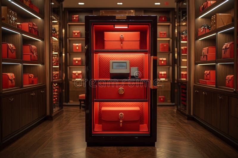 High Security Safe Features Reinforced Steel Walls and Multiple Locking ...