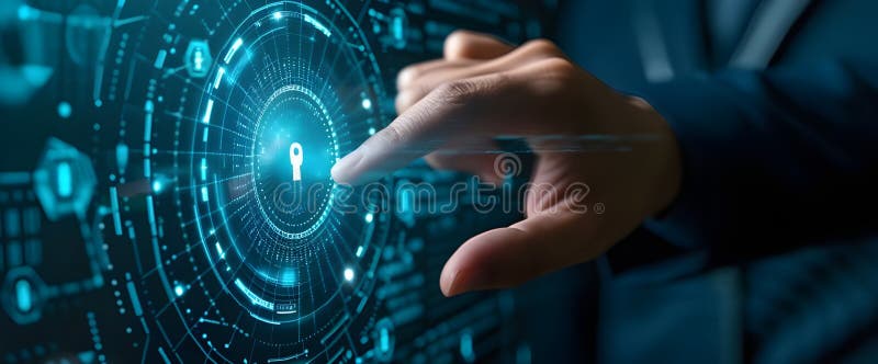 High Security System of the Future, Hologram System, Multi-layer Locking, Generative AI Stock ...