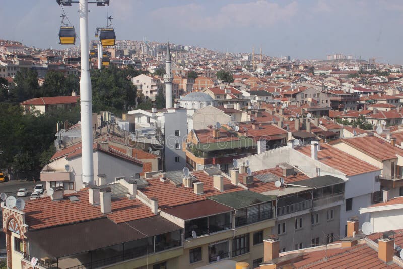 Teleferic in the sky stock photo. Image of high, transportation - 158348818