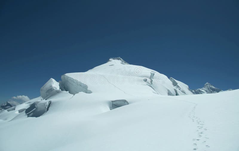 High snow mountain stock photo. Image of mountain, guide - 54172602