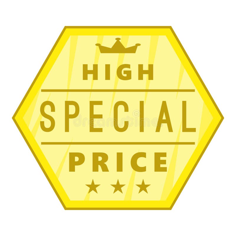 High Special Price Label Icon, Cartoon Style Stock Vector ...