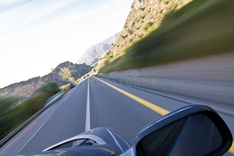 Car driving on road stock photo. Image of drive, asphalt - 9510100