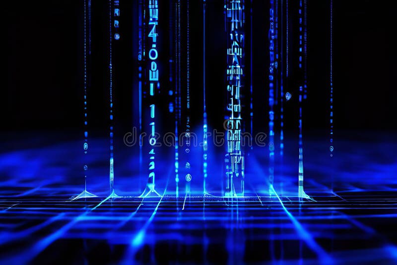 High Speed Ascii Each Droplet Frozen in Time Represented by Stat Stock ...