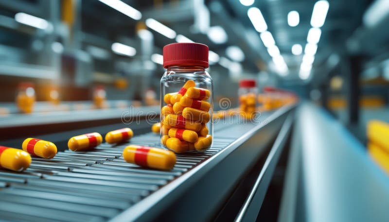 High-Speed Automated Conveyor System for Pharmaceutical Pill Packaging ...