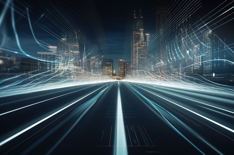 High Speed with Binary Code Numbers on Motion Blurred Path or Track ...