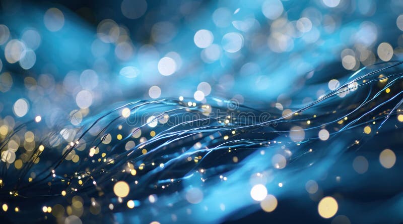 High Speed Broadband Network of Wires on a Blue Background Stock Photo ...