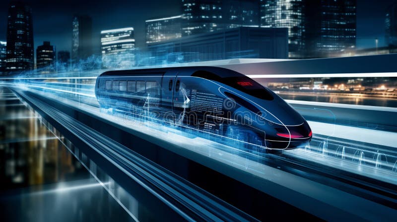 A High-speed Bullet Train Carrying Cargo, Tracked by State-of-the-art ...