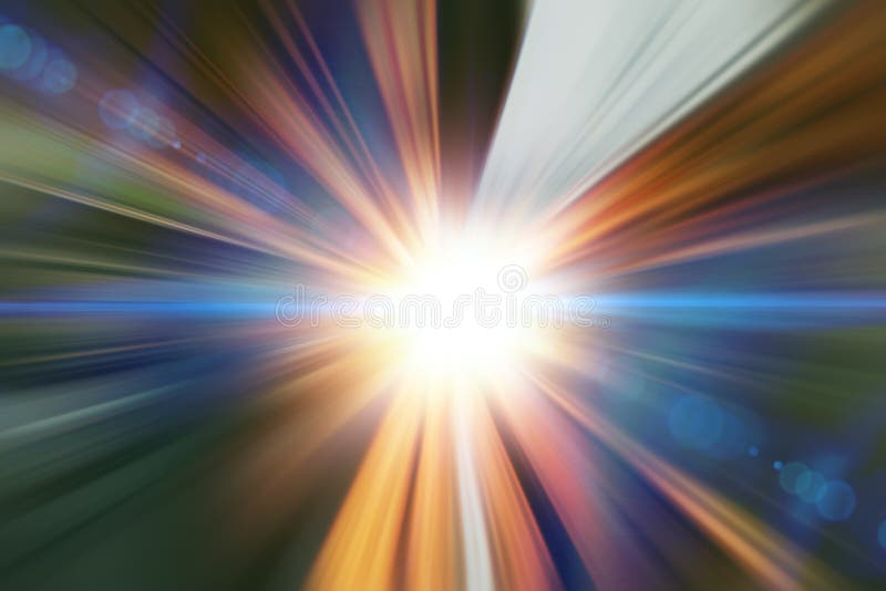 Acceleration Super Fast Speedy Motion Blur of Light Ray Abstract for ...