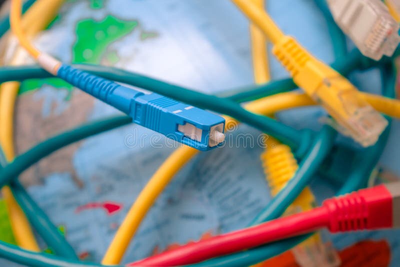 Global Communication Concept. the Internet Network Covers the Whole ...