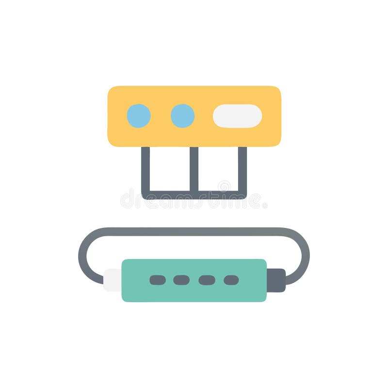 High-Speed Cable Modem for Internet Connectivity Stock Illustration ...