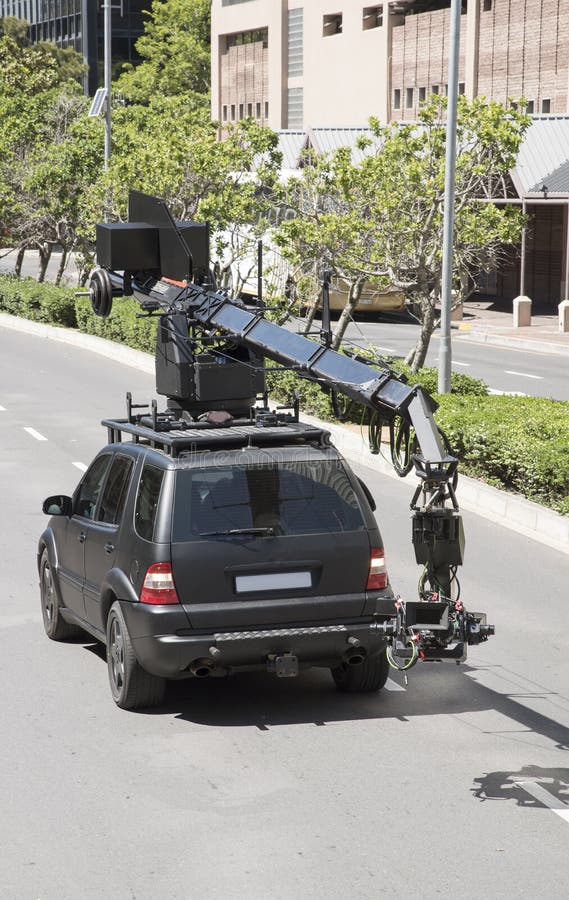 High Speed Camera Car with Movie Camera Stock Photo - Image of film ...