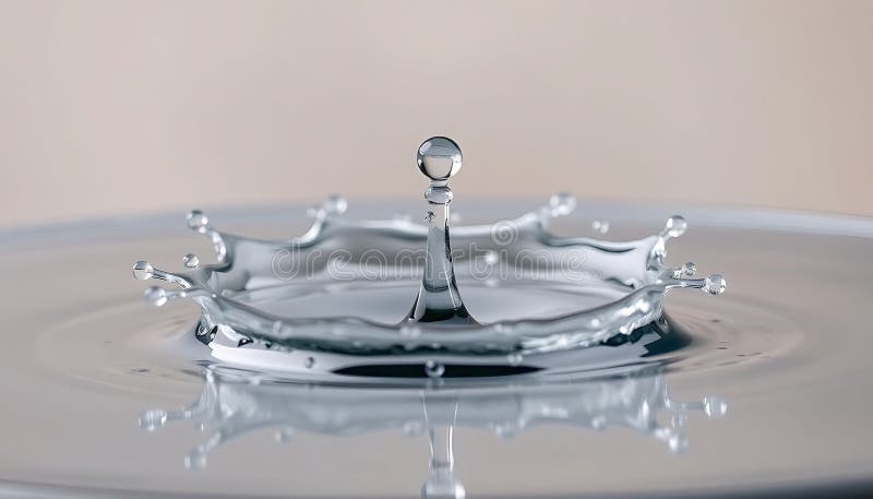 Water Drop Splash Effect, Liquid Motion Macro, Stock Photo, Generative ...