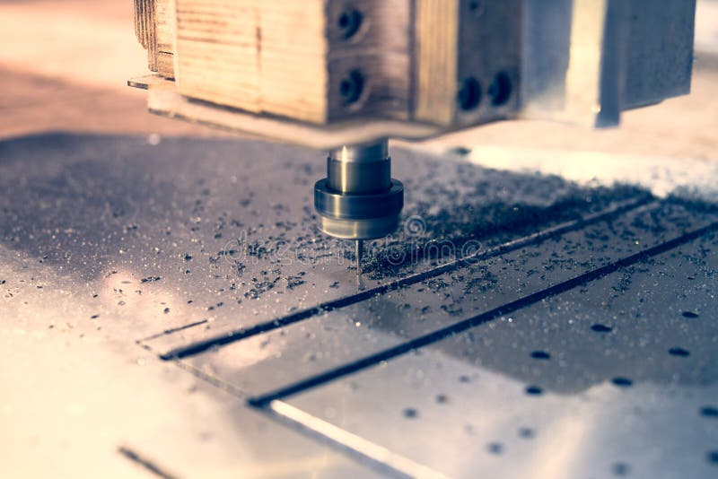 High Speed CNC Milling Machine. Stock Photo - Image of mechanical, head ...