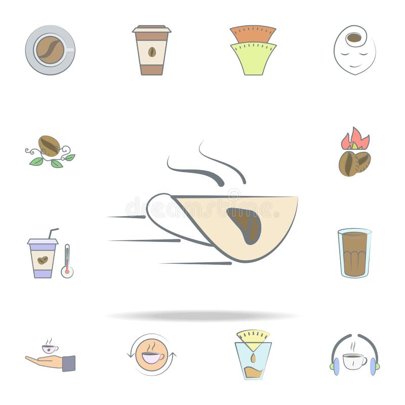 High-speed Coffee Delivery Icon. Coffee Icons Universal Set for Web and ...