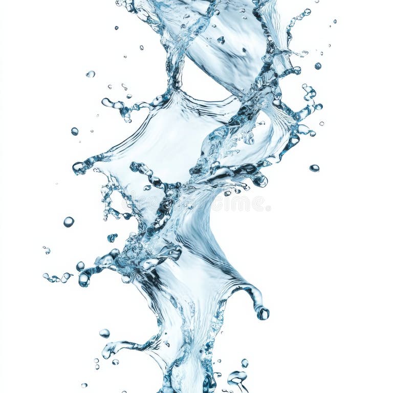 HighSpeed Collision of Water Streams Creating Dynamic Splash Effects ...