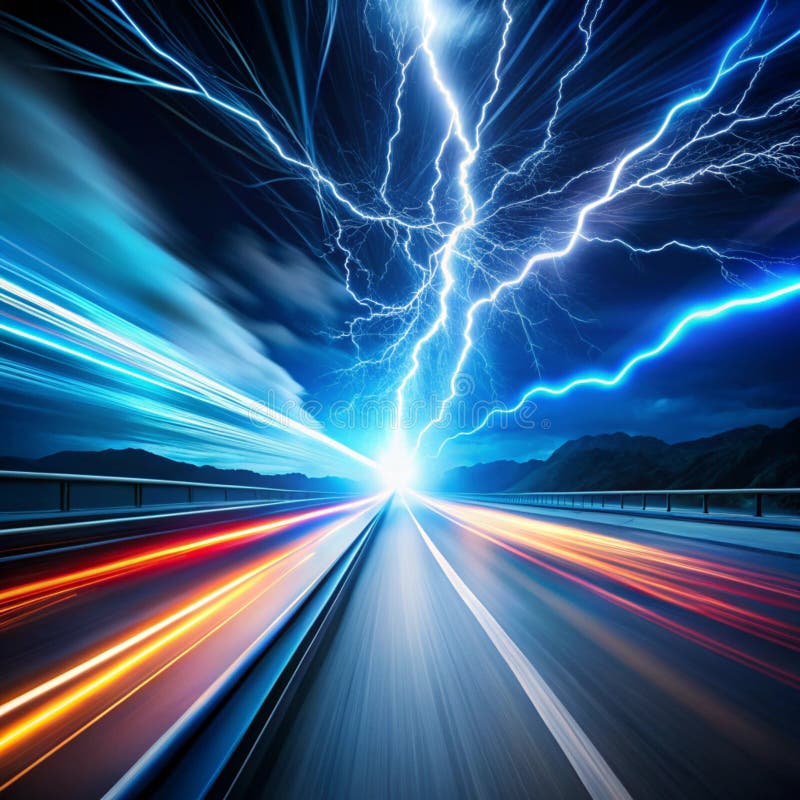 High Speed Concept, Fast Drive Motion Stock Illustration - Illustration ...