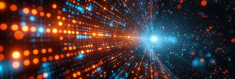 High Speed Connection and Data Analysis Technology Stock Illustration ...