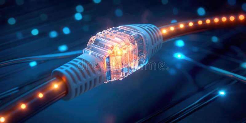 High-speed Connectivity. Ethernet Technology Concept Stock Image ...