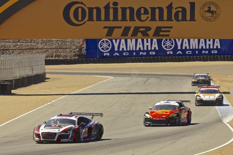 High Speed Corner Turn at Grand am Rolex Races Editorial Image - Image ...