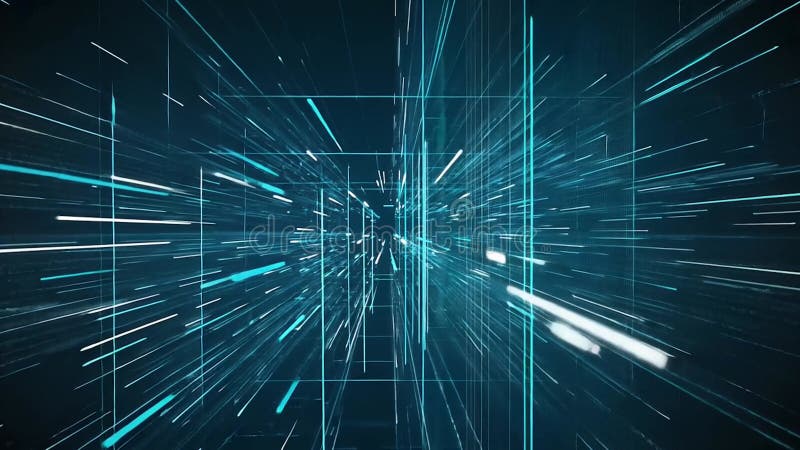 High Speed Data Stream Converging Towards a Central Point in Dark ...