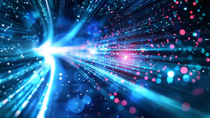 High-Speed Data Stream Cyberspace - Digital Data Flow Visualization in ...