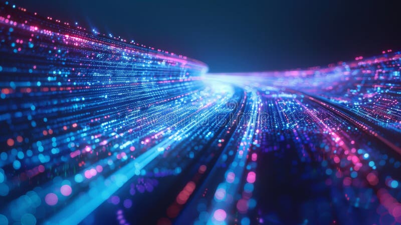 High-Speed Data Stream Cyberspace - Digital Data Flow Visualization in ...